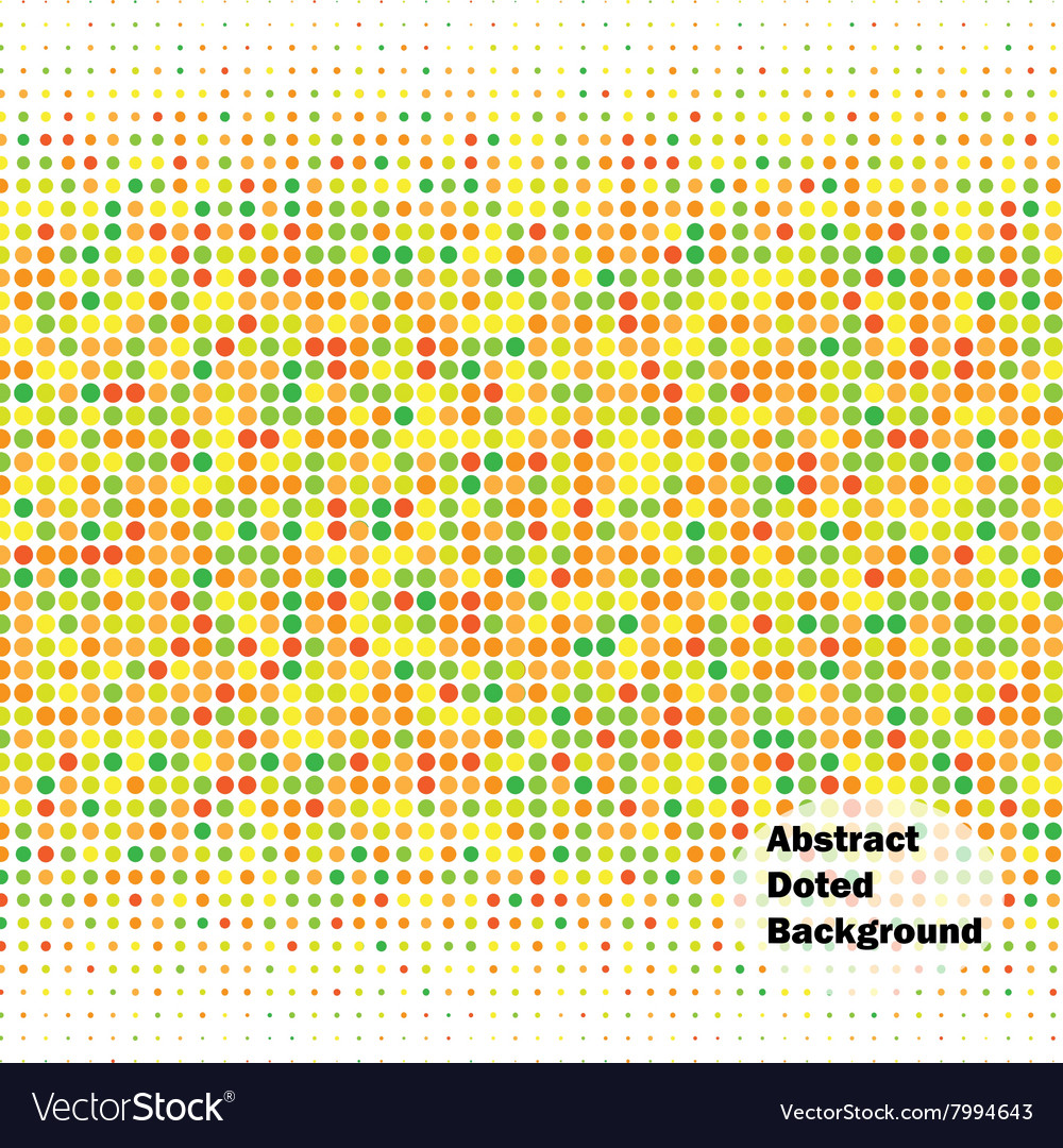 Abstract doted background Royalty Free Vector Image