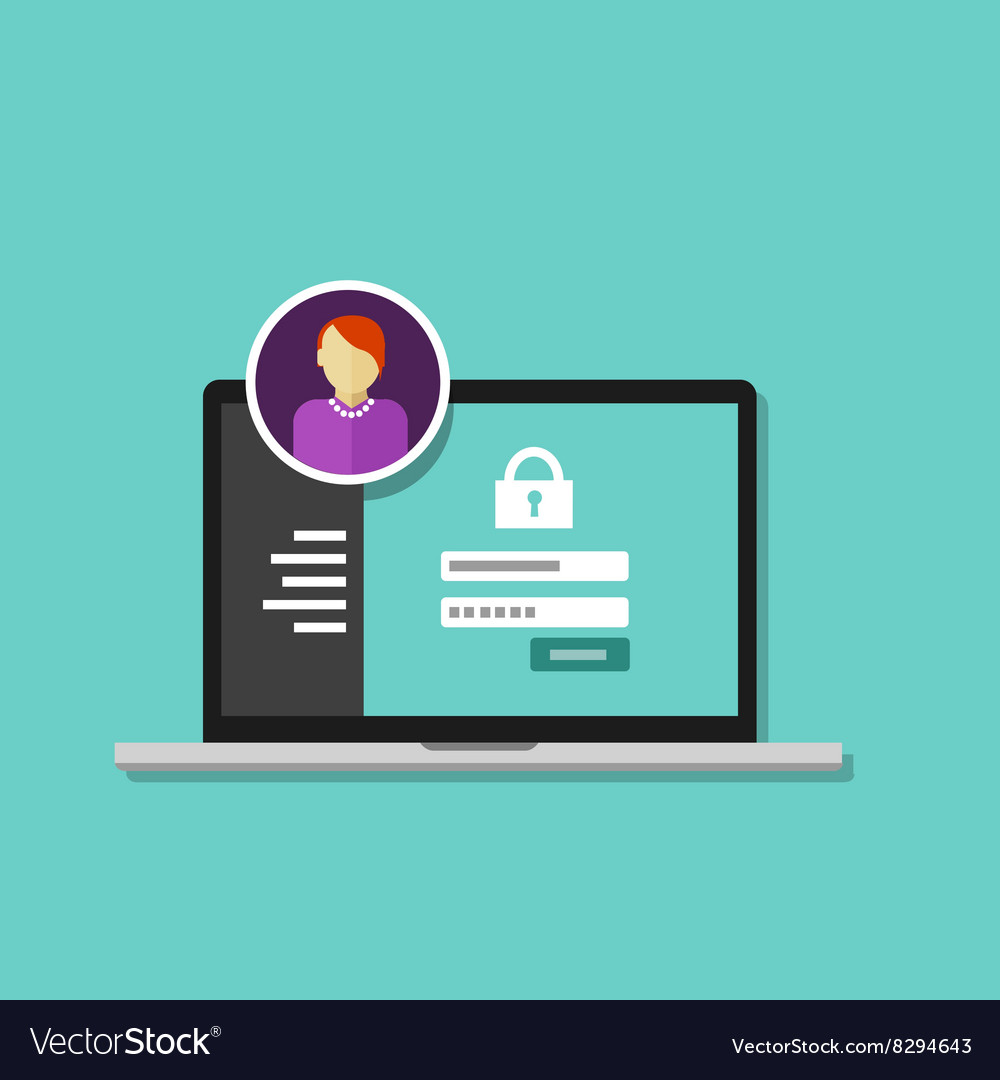 Access management authorize software Royalty Free Vector