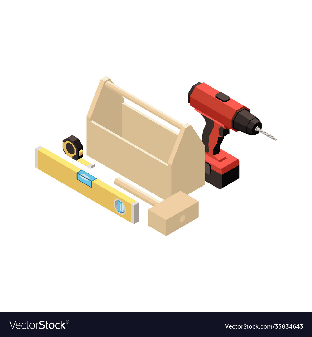 Carpentry tools icon Royalty Free Vector Image