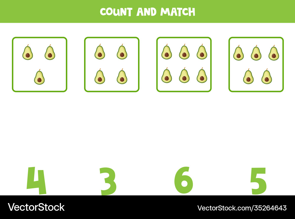 Counting game for kids math game with cartoon Vector Image