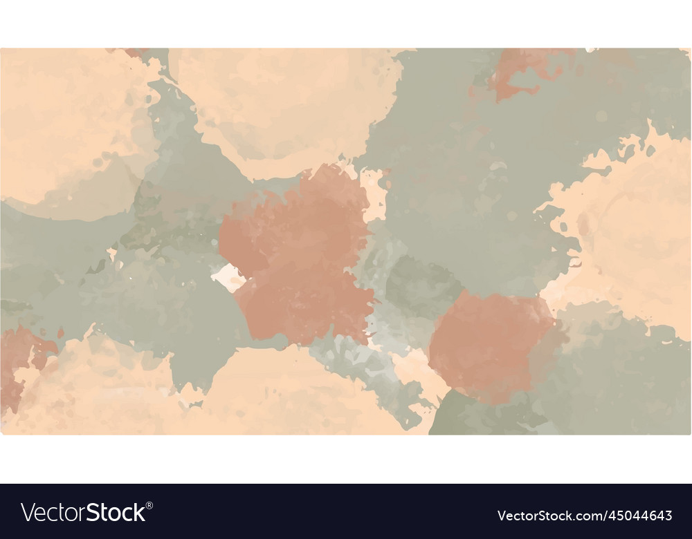 Earth tone watercolor background for your design Vector Image