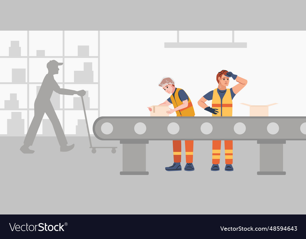 Factory workers Royalty Free Vector Image - VectorStock