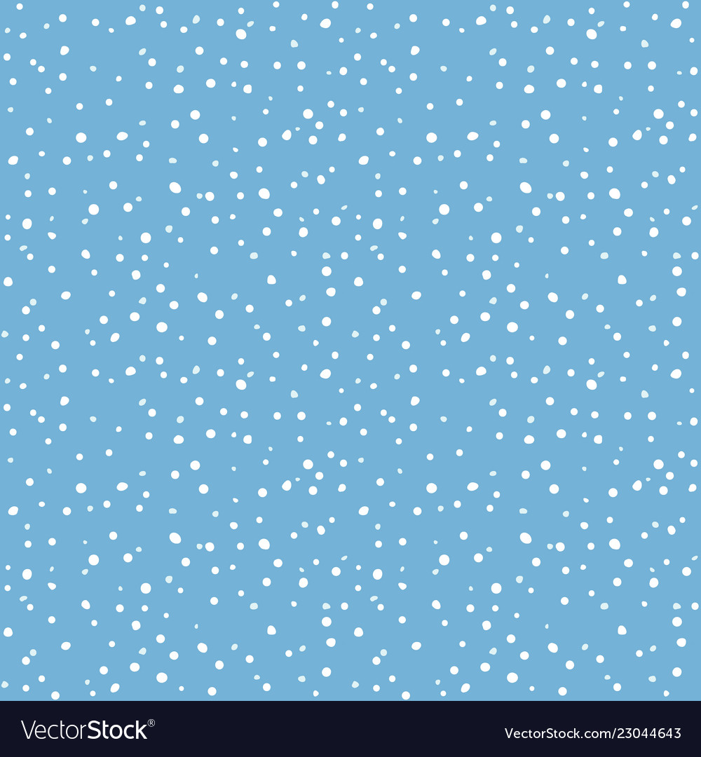Falling snow seamless pattern white Royalty Free Vector