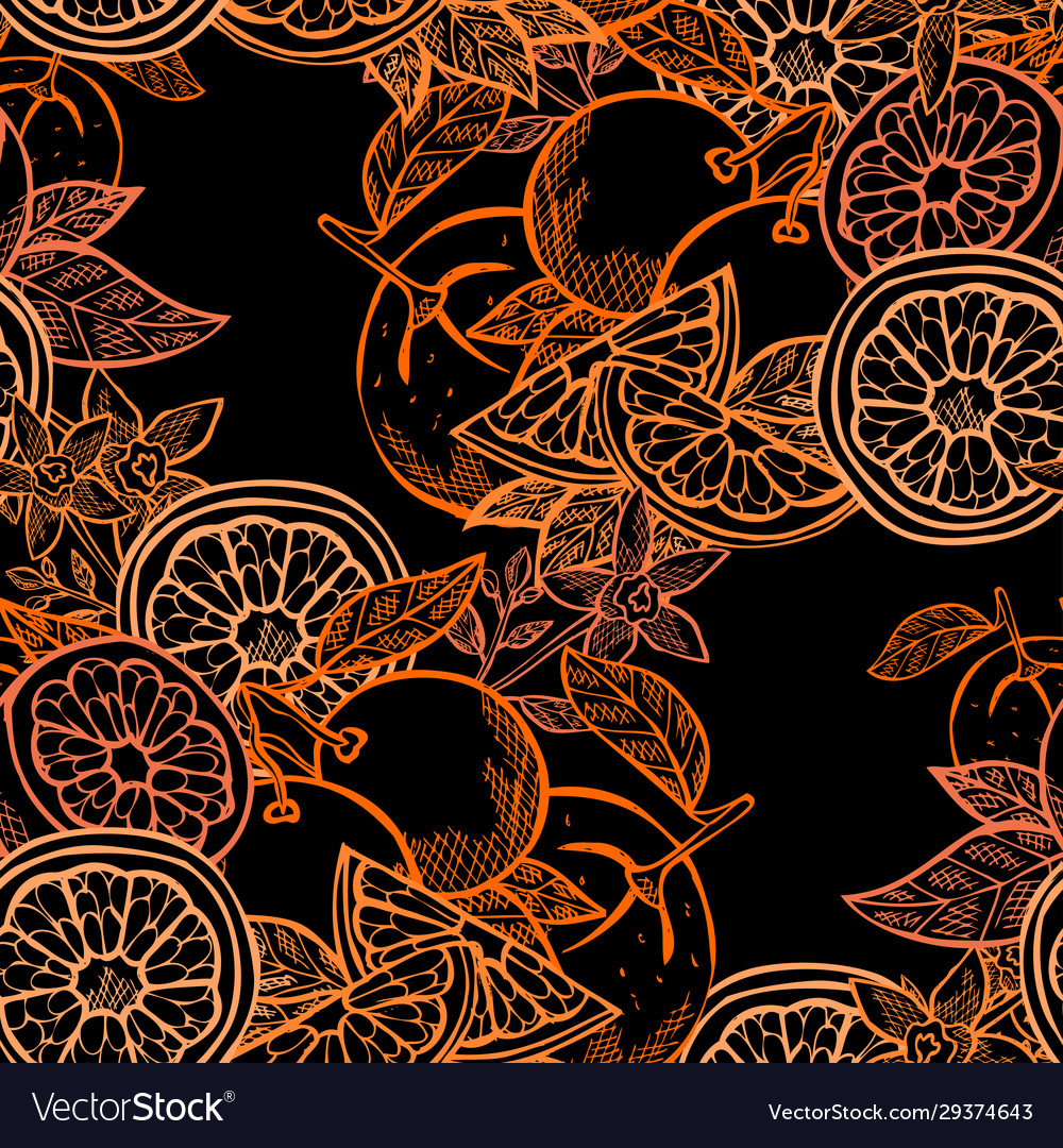 Fruit Seamless Pattern Royalty Free Vector Image