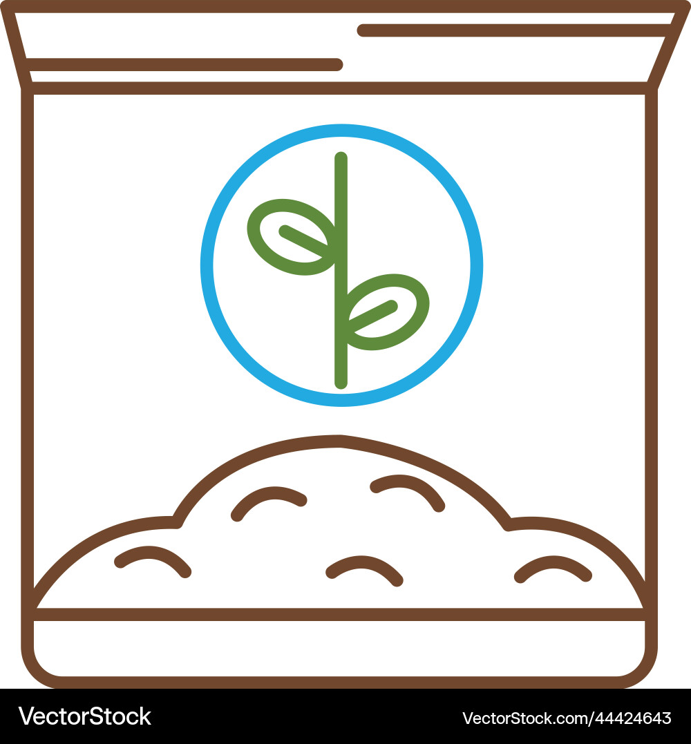Gardening seeds bag Royalty Free Vector Image - VectorStock