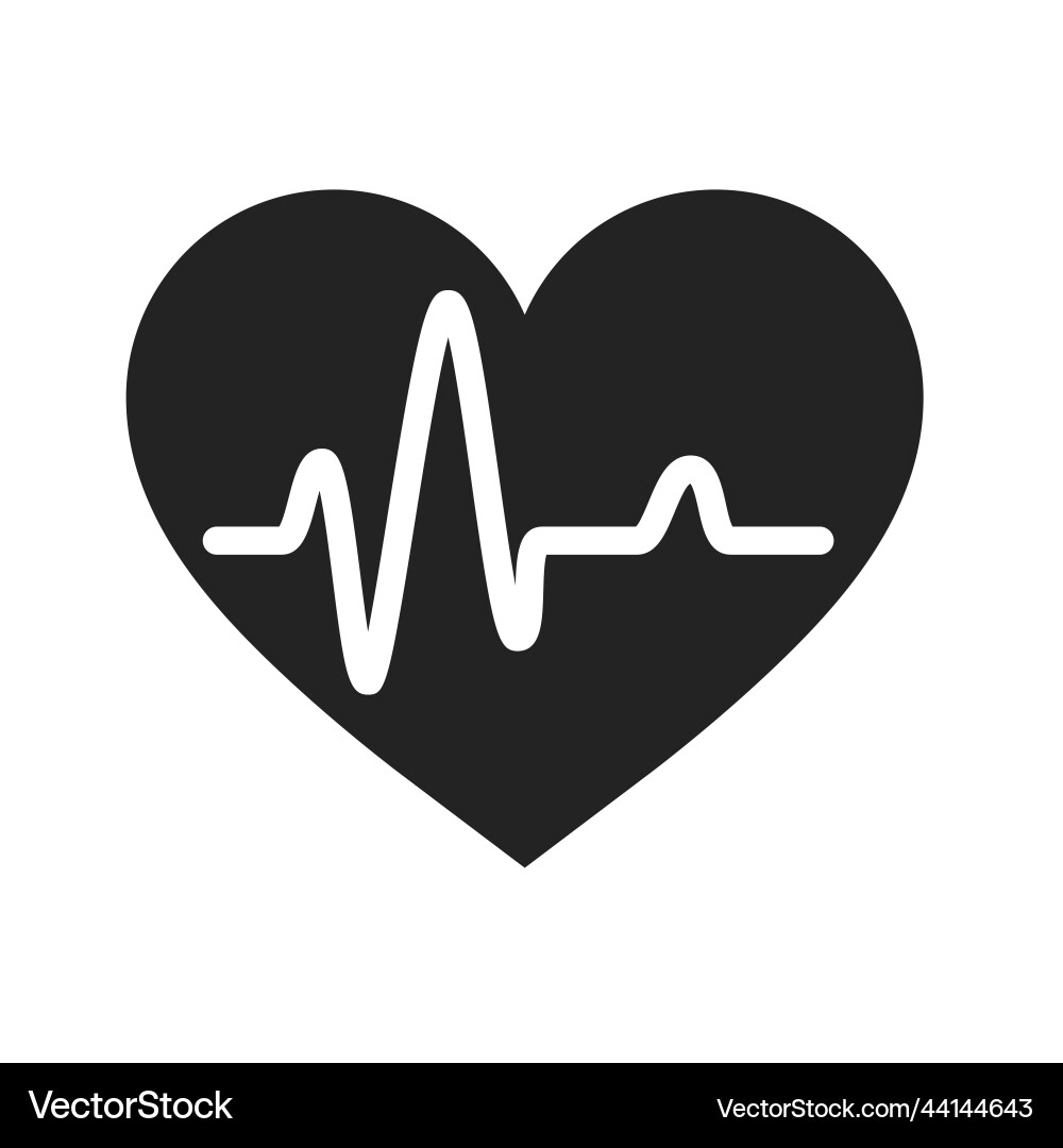 Heartbeat graphs of a fast from Royalty Free Vector Image
