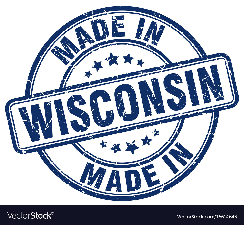 Made In Wisconsin Royalty Free Vector Image VectorStock