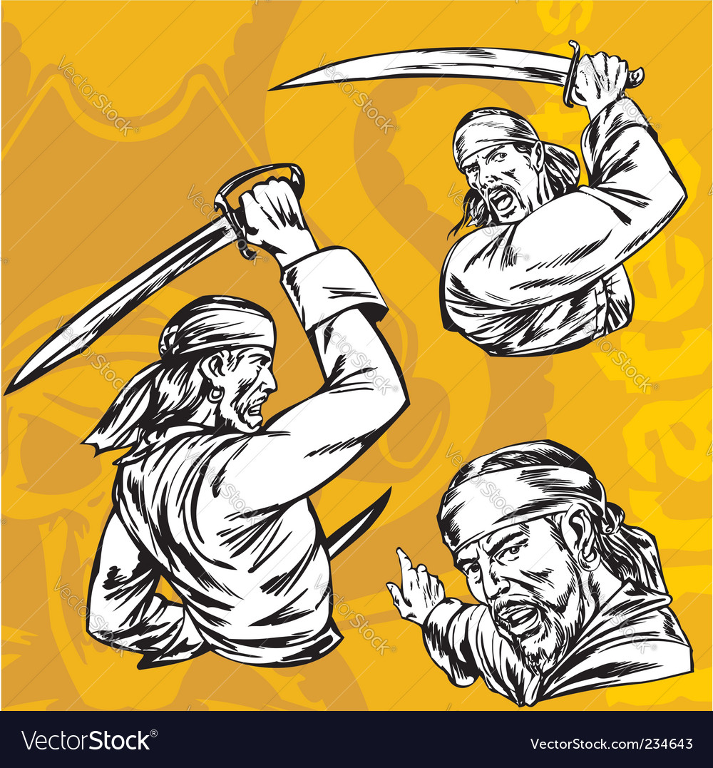 Pirates Royalty Free Vector Image - VectorStock