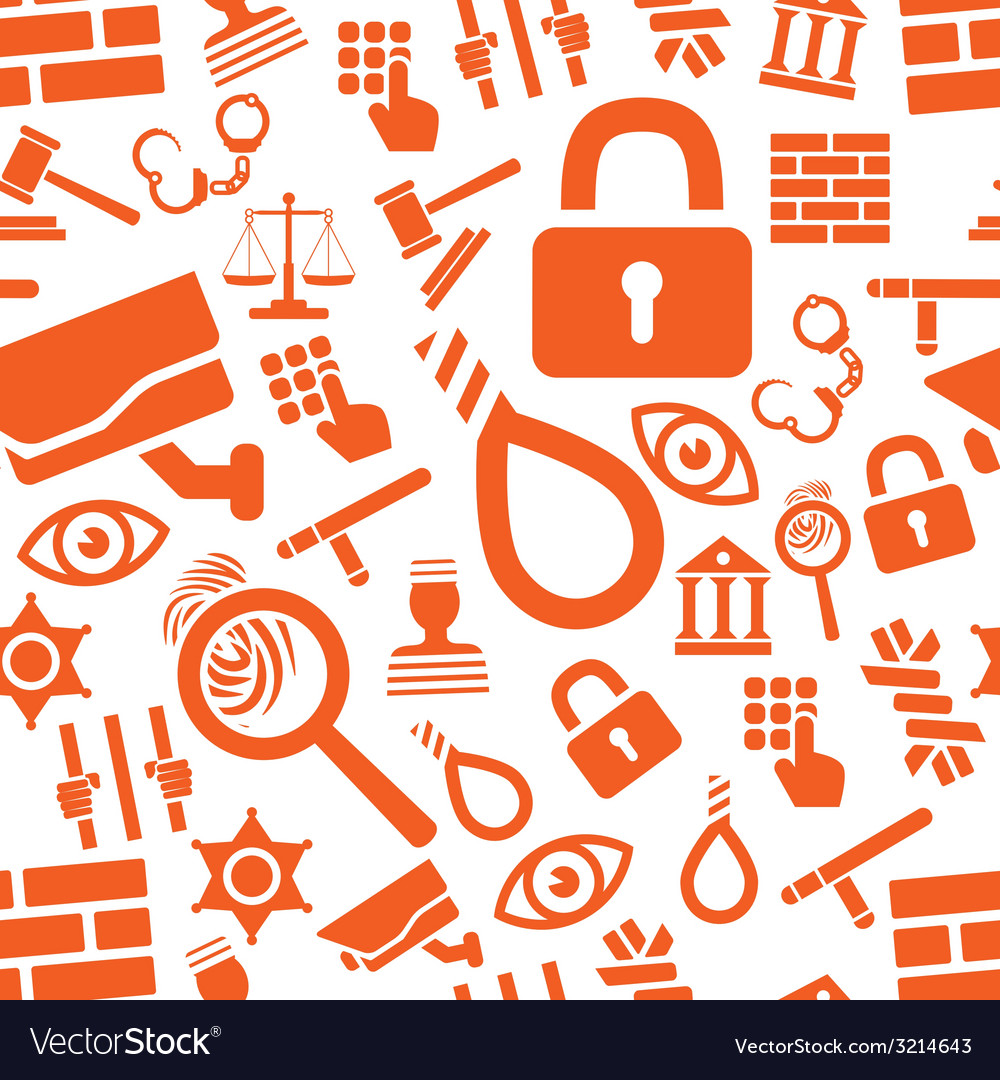 Prison seamless pattern Royalty Free Vector Image