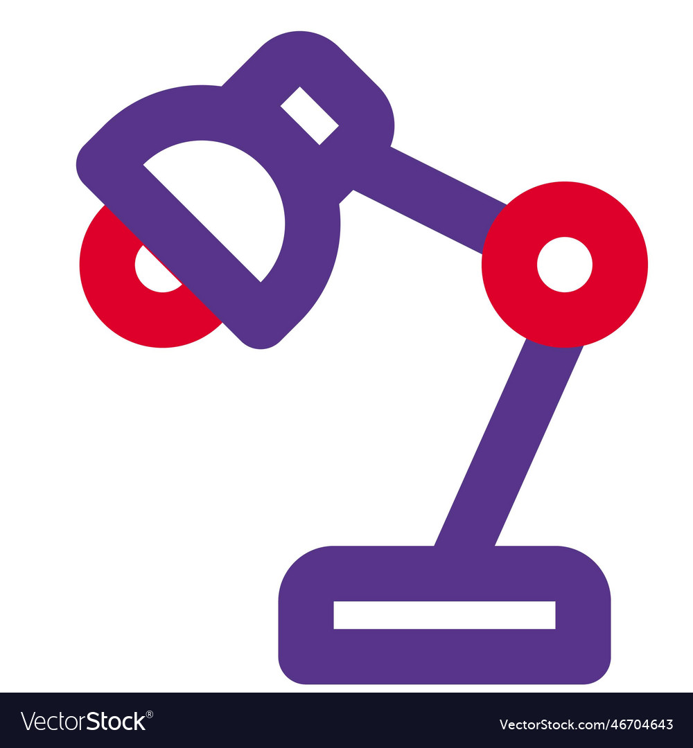 Studying friendly foldable table light Royalty Free Vector