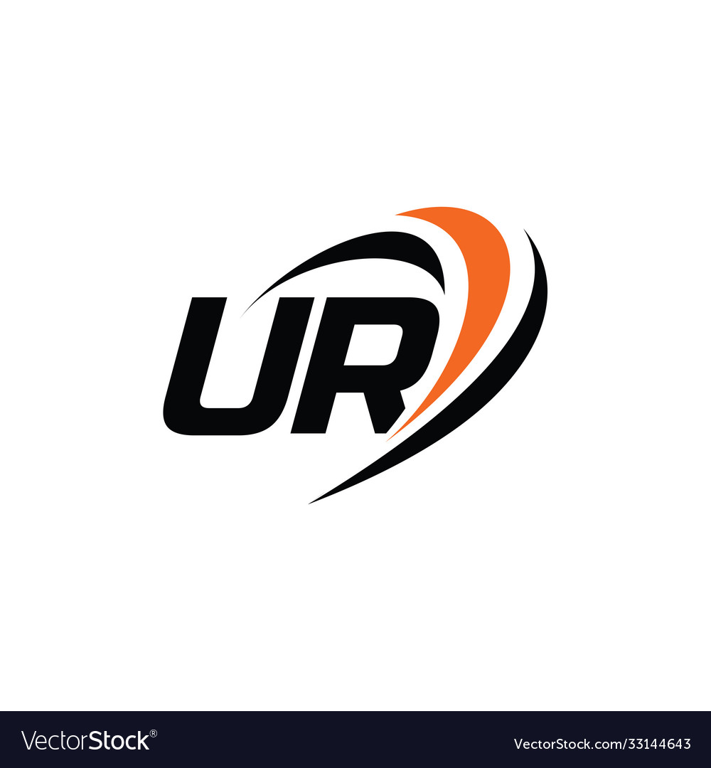Ur monogram logo Royalty Free Vector Image - VectorStock