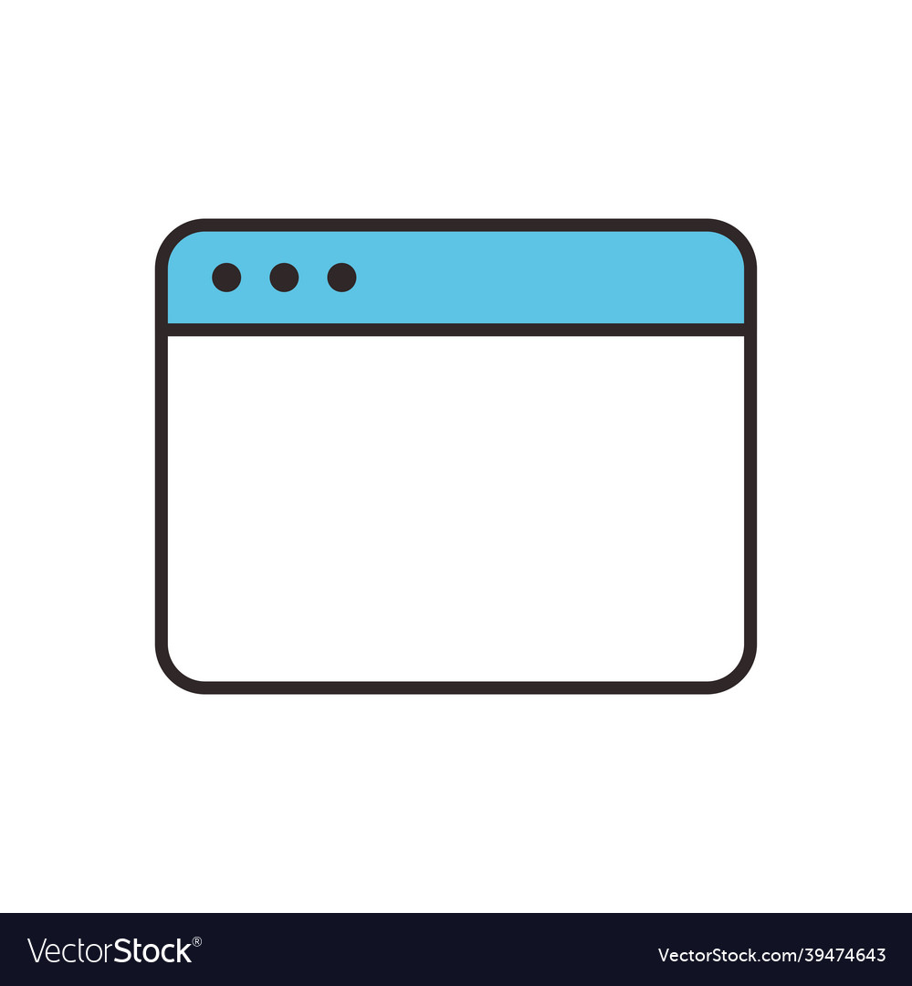 Website internet flat icon Royalty Free Vector Image