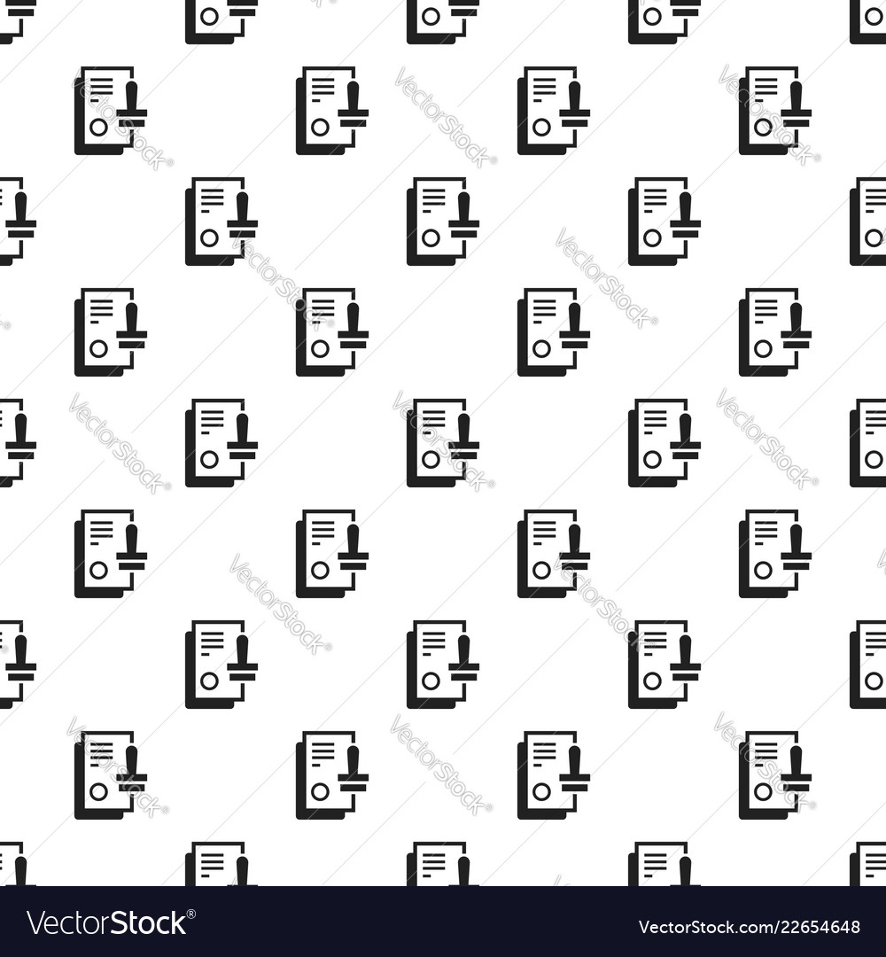 Approved stamp pattern seamless Royalty Free Vector Image