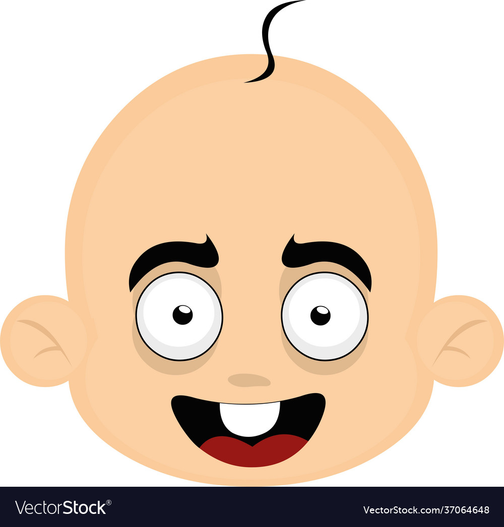 Babe head Royalty Free Vector Image - VectorStock