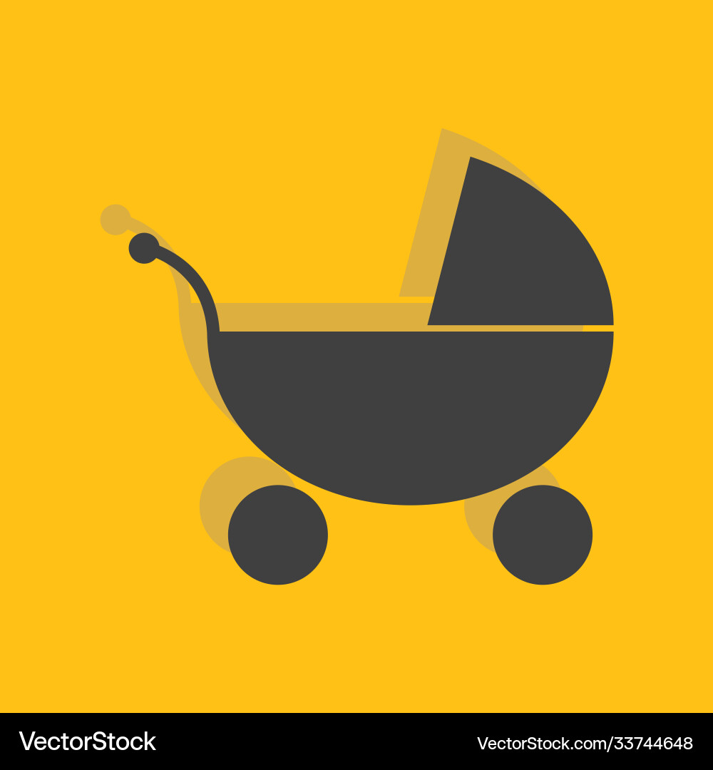 Baby carriage icon sign Royalty Free Vector Image