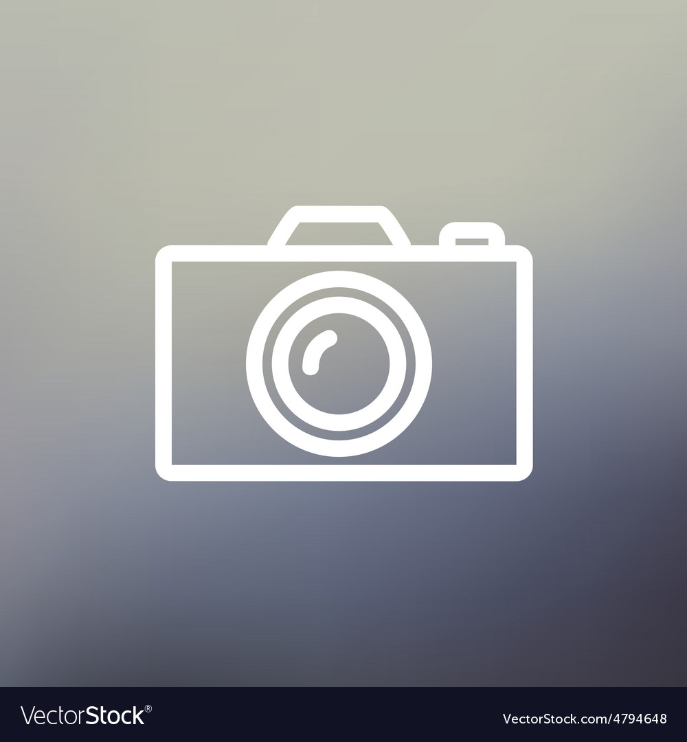 Camera thin line icon Royalty Free Vector Image Camera thin line icon Royalty Free Vector Image