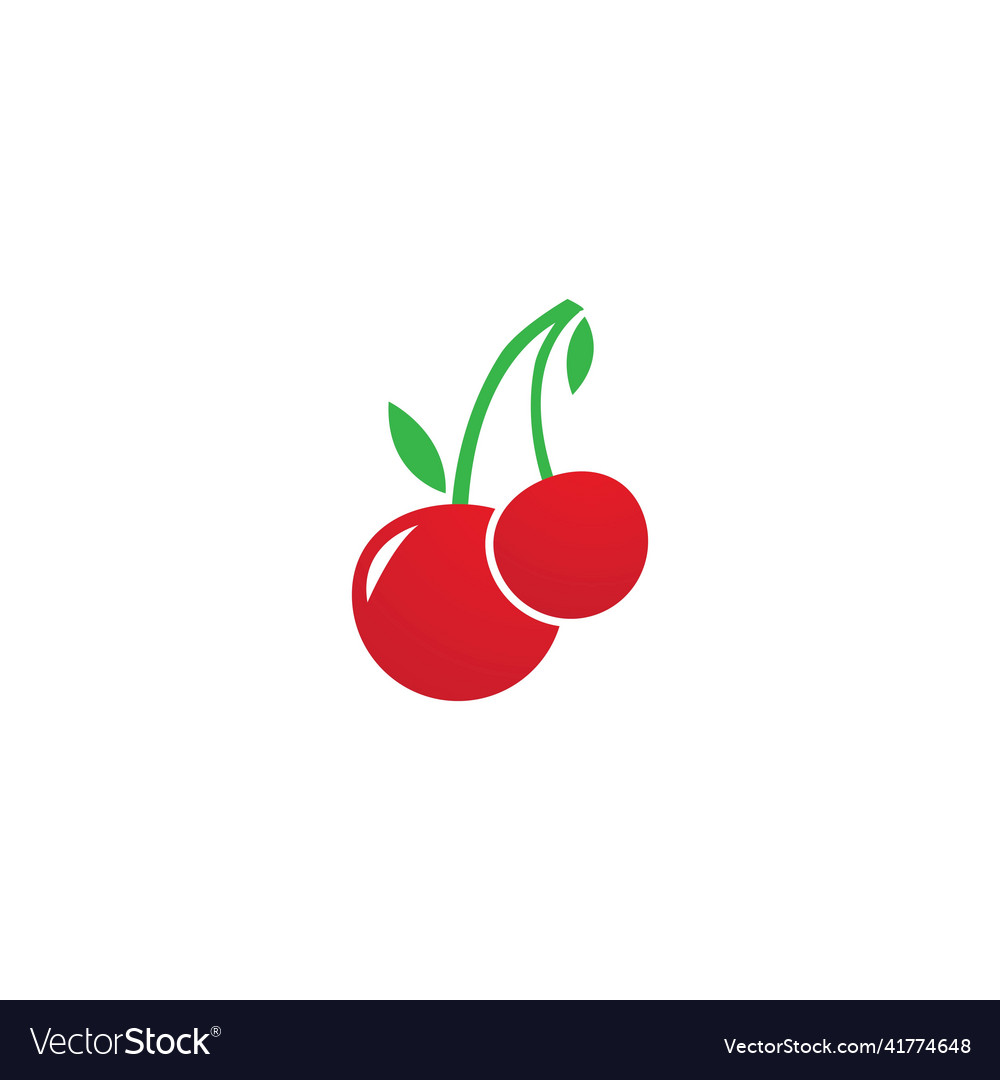 Cherry logo Royalty Free Vector Image - VectorStock