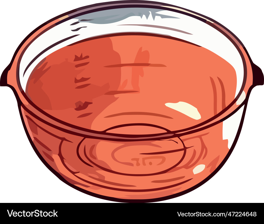 Cooking equipment icon bowl Royalty Free Vector Image