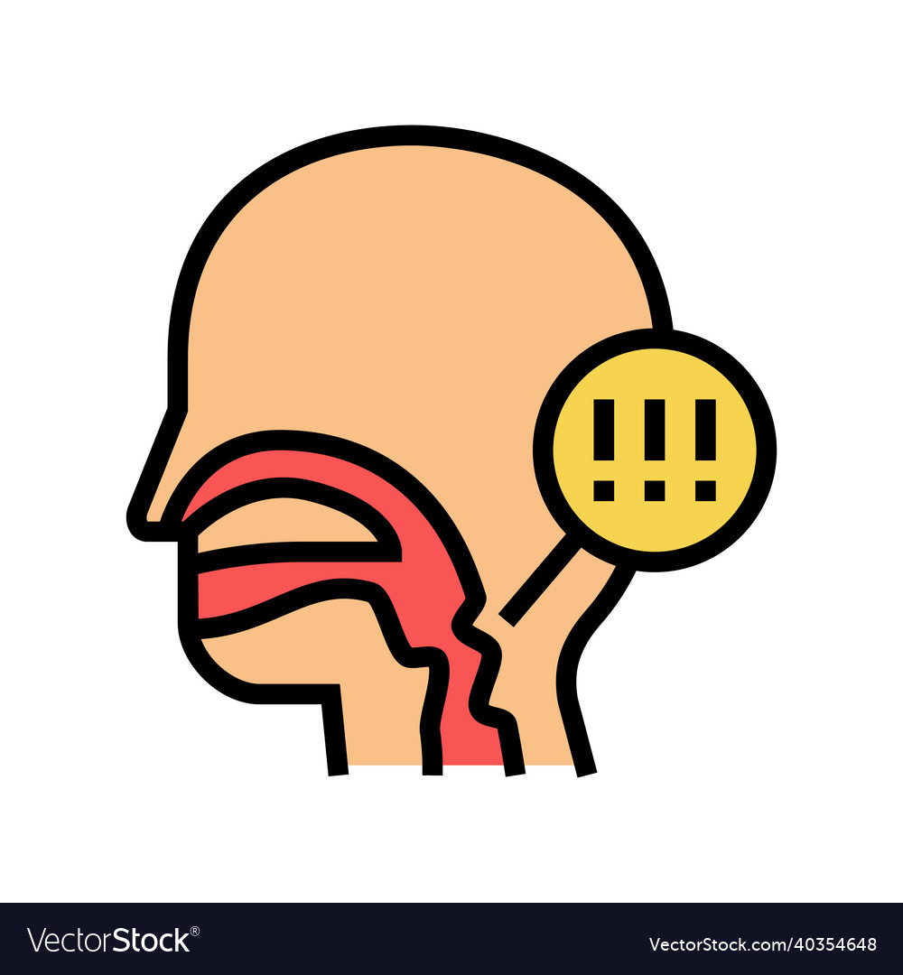 Dysphagia disease color icon Royalty Free Vector Image Dysphagia disease color icon Royalty Free Vector Image