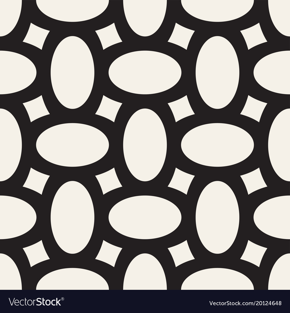 Geometric seamless pattern with curved Royalty Free Vector