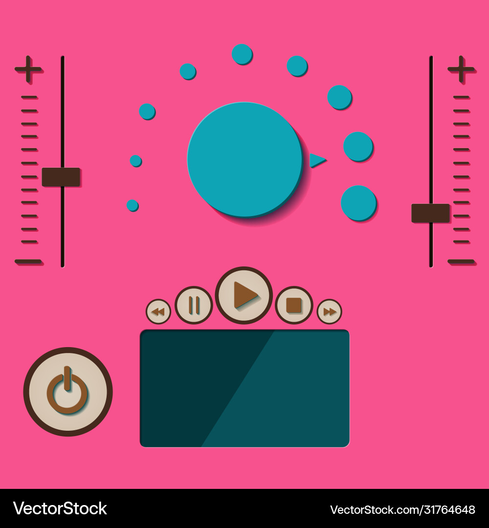 Music icons with white background Royalty Free Vector Image