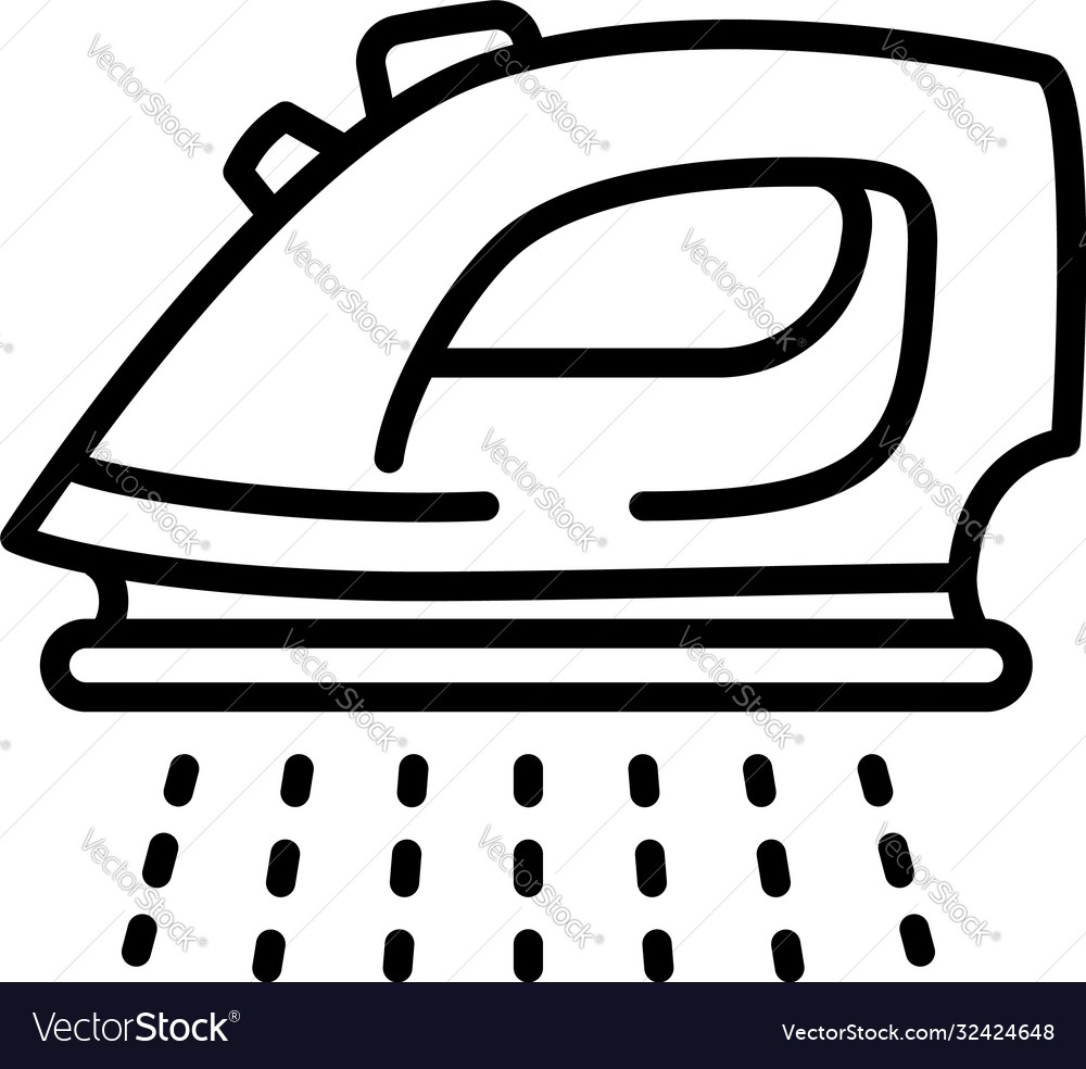 Smoothing-iron icon outline style Royalty Free Vector Image Smoothing-iron icon outline style Royalty Free Vector Image