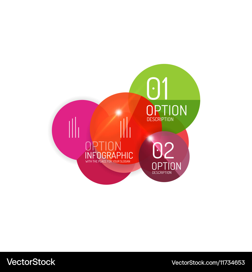 Business products option banners Royalty Free Vector Image