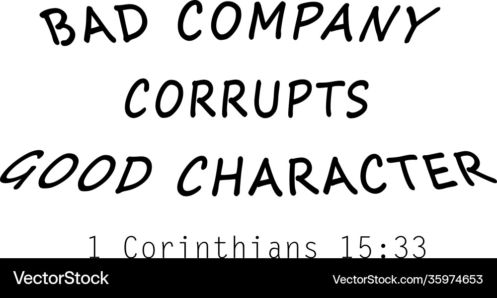 Christian calligraphy - bible verse design Vector Image