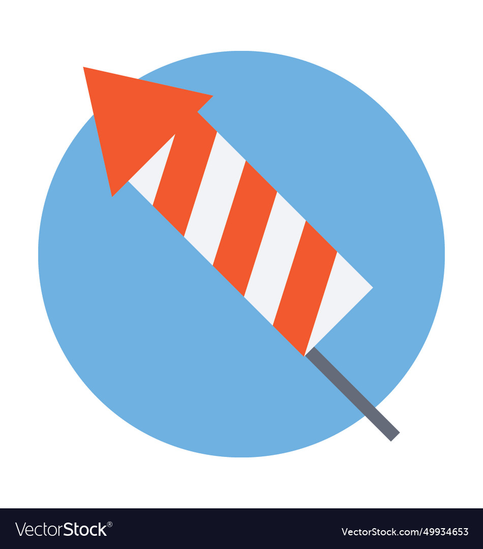 Firework rocket icon Royalty Free Vector Image