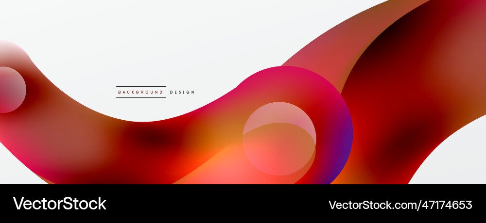 Fluid abstract background liquid color gradients Vector Image