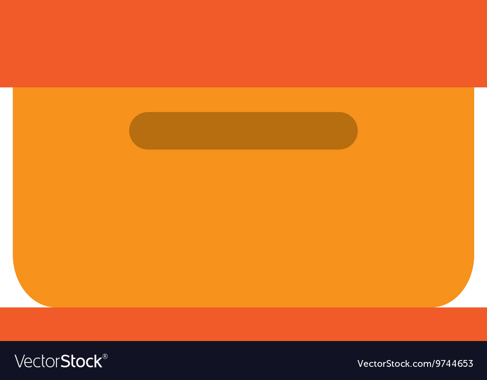 Folder container file icon Royalty Free Vector Image