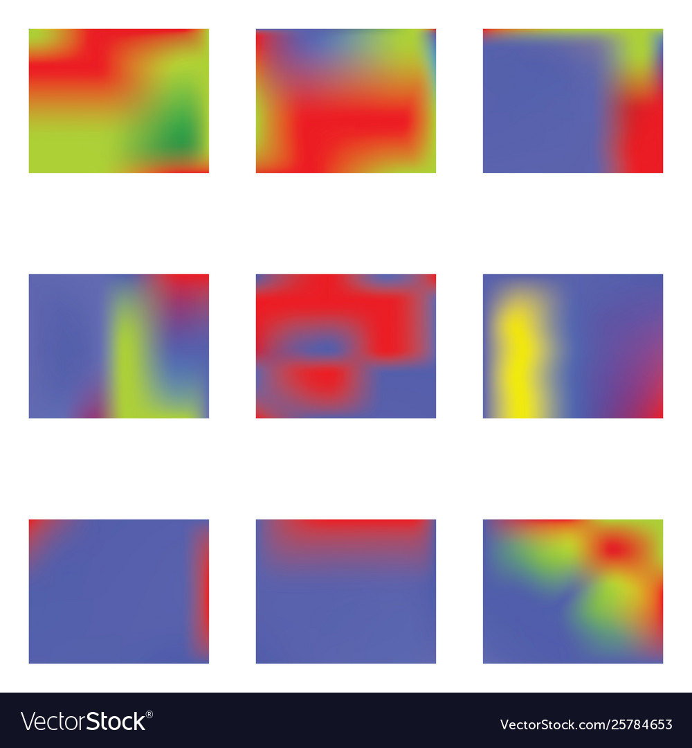 Gradient mesh painted in different colors Vector Image