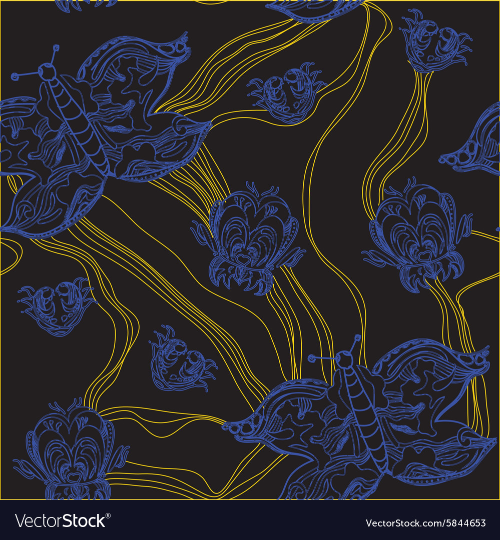 Graphic seamless pattern Royalty Free Vector Image