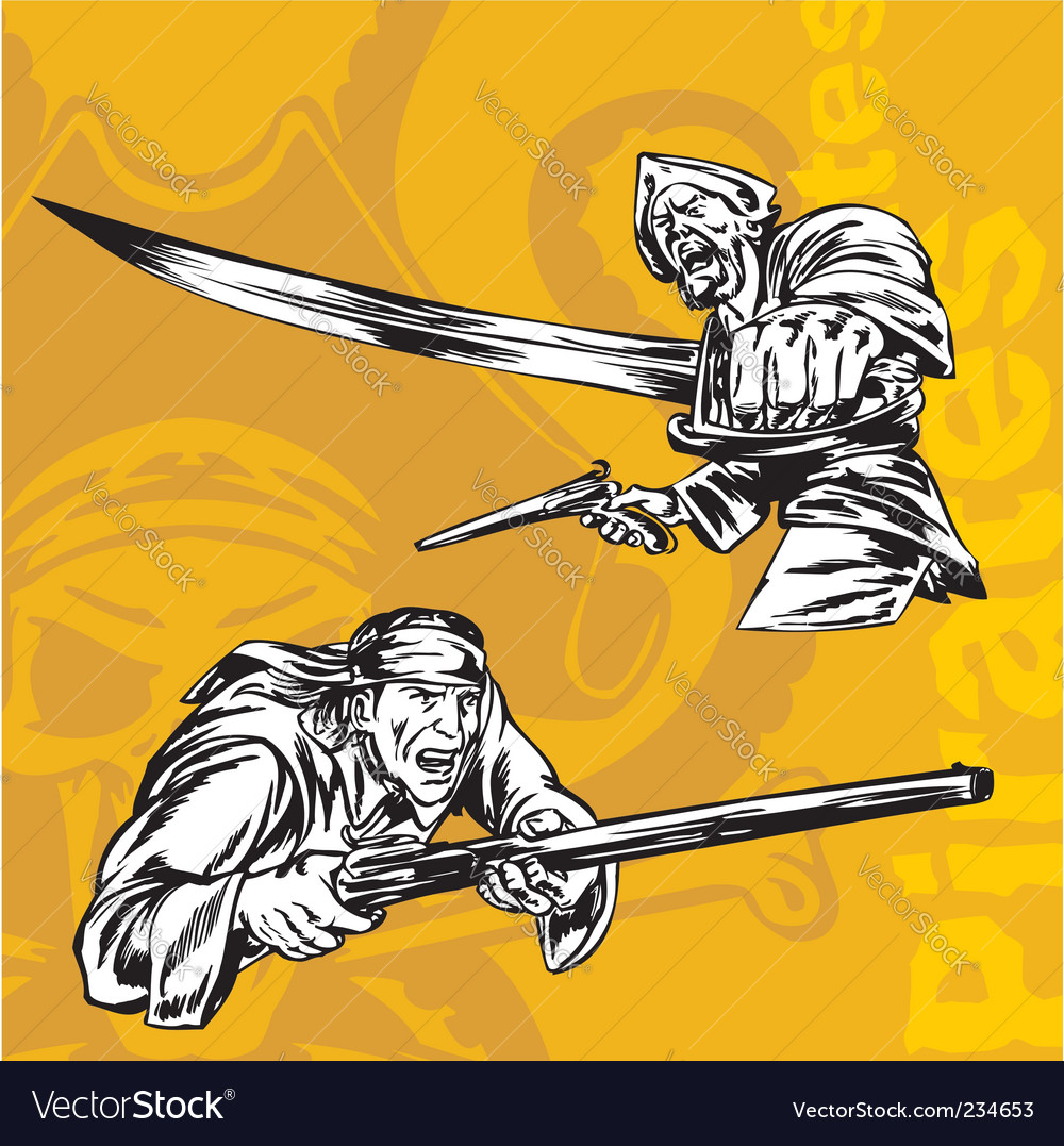 Pirates Royalty Free Vector Image - VectorStock