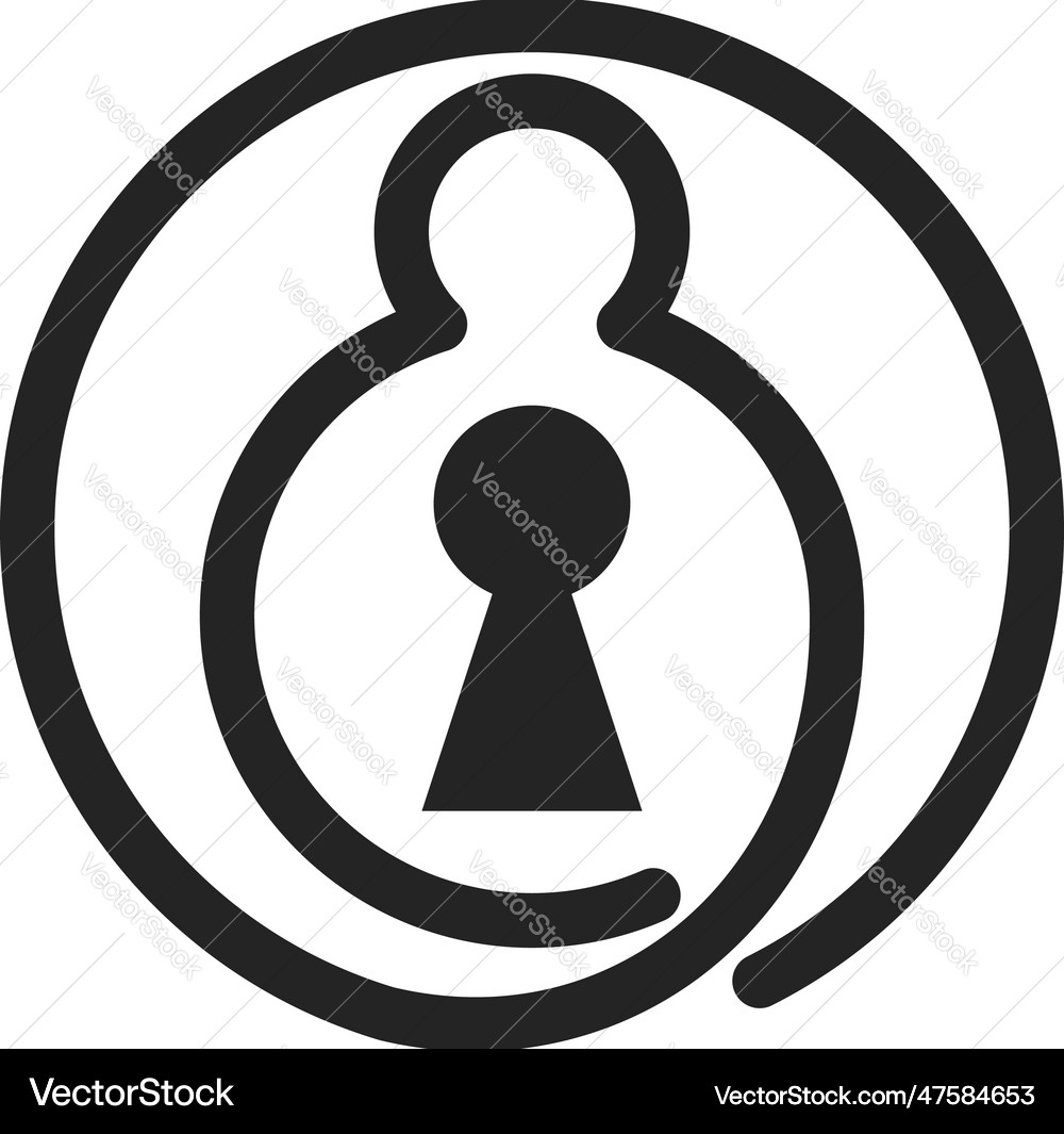 Protection logo template icon brand identity Vector Image