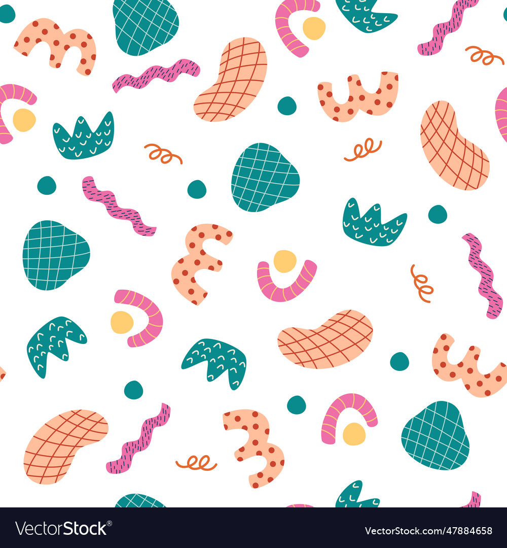 0729 shape pattern Royalty Free Vector Image - VectorStock