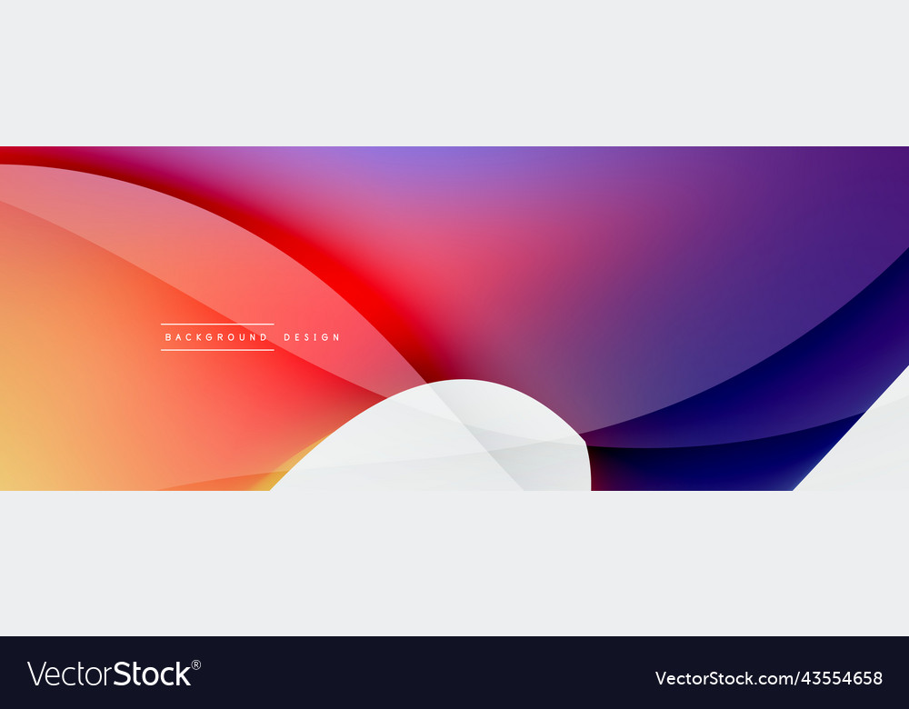 Abstract background fluid gradient color wave Vector Image