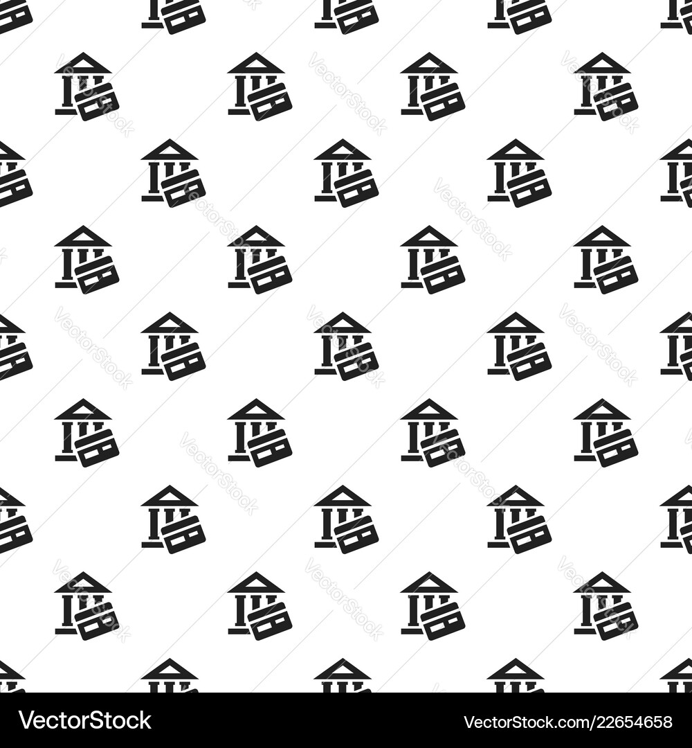 Credit card bank pattern seamless Royalty Free Vector Image