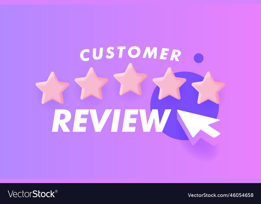 Five stars customer product rating review modern Vector Image Five stars customer product rating review modern Vector Image