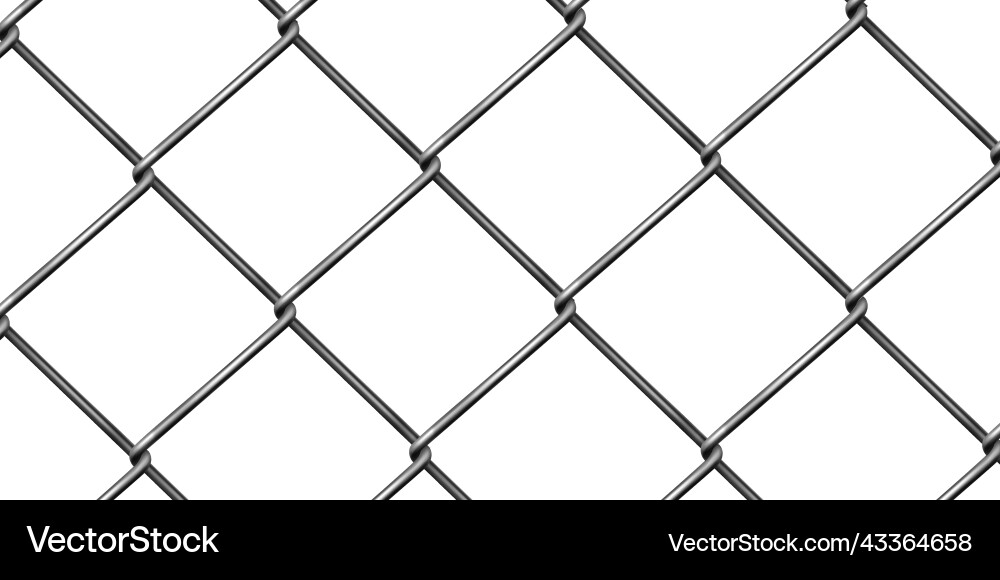 Metal fence mesh pattern steel wire grid Vector Image