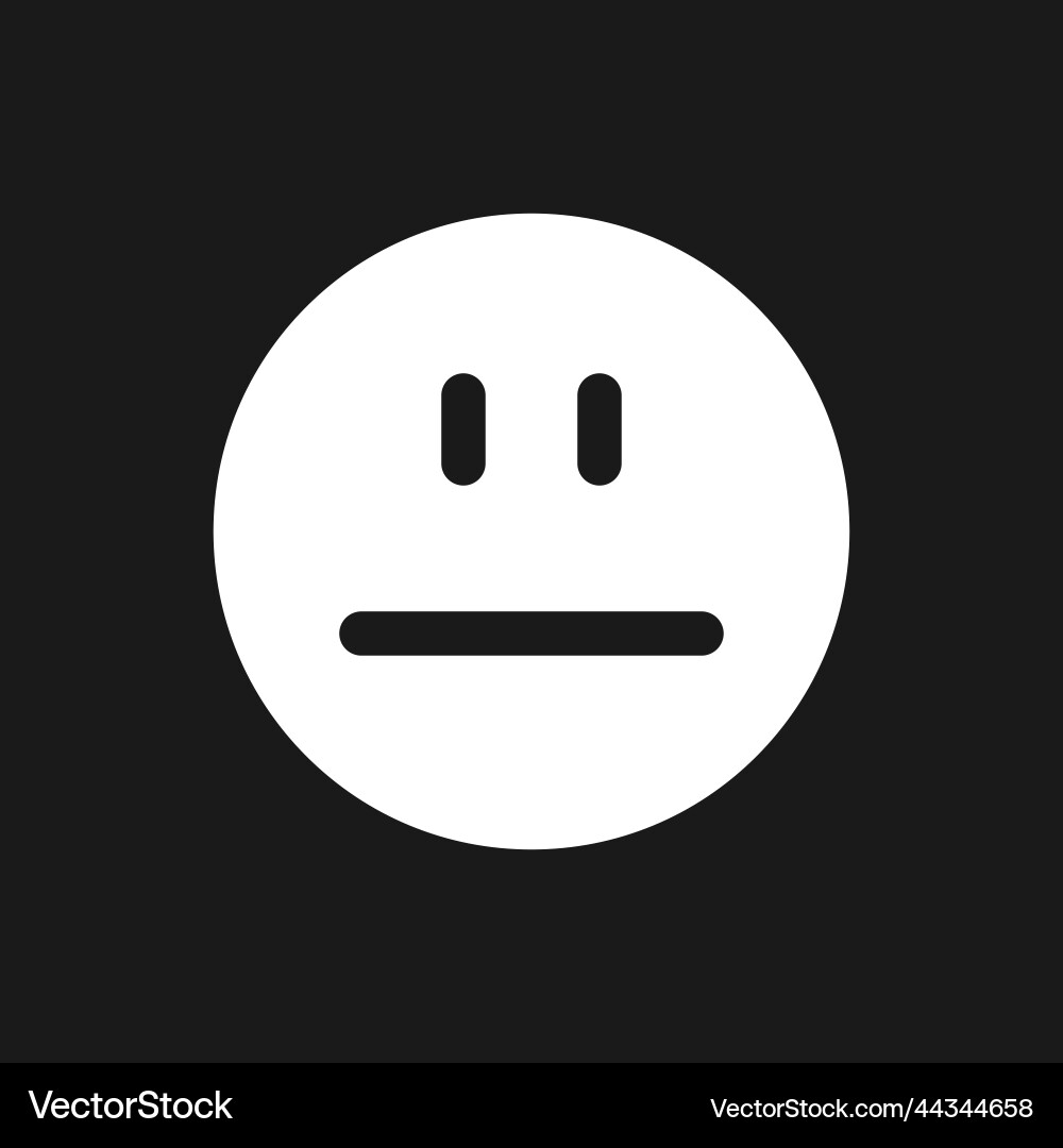 Black And White Neutral Smiley Face
