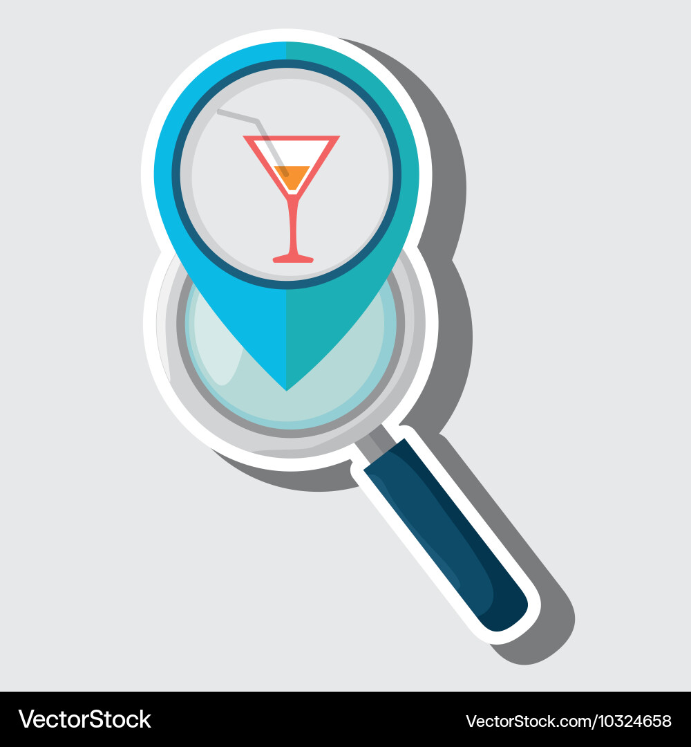 Search pin travel location Royalty Free Vector Image