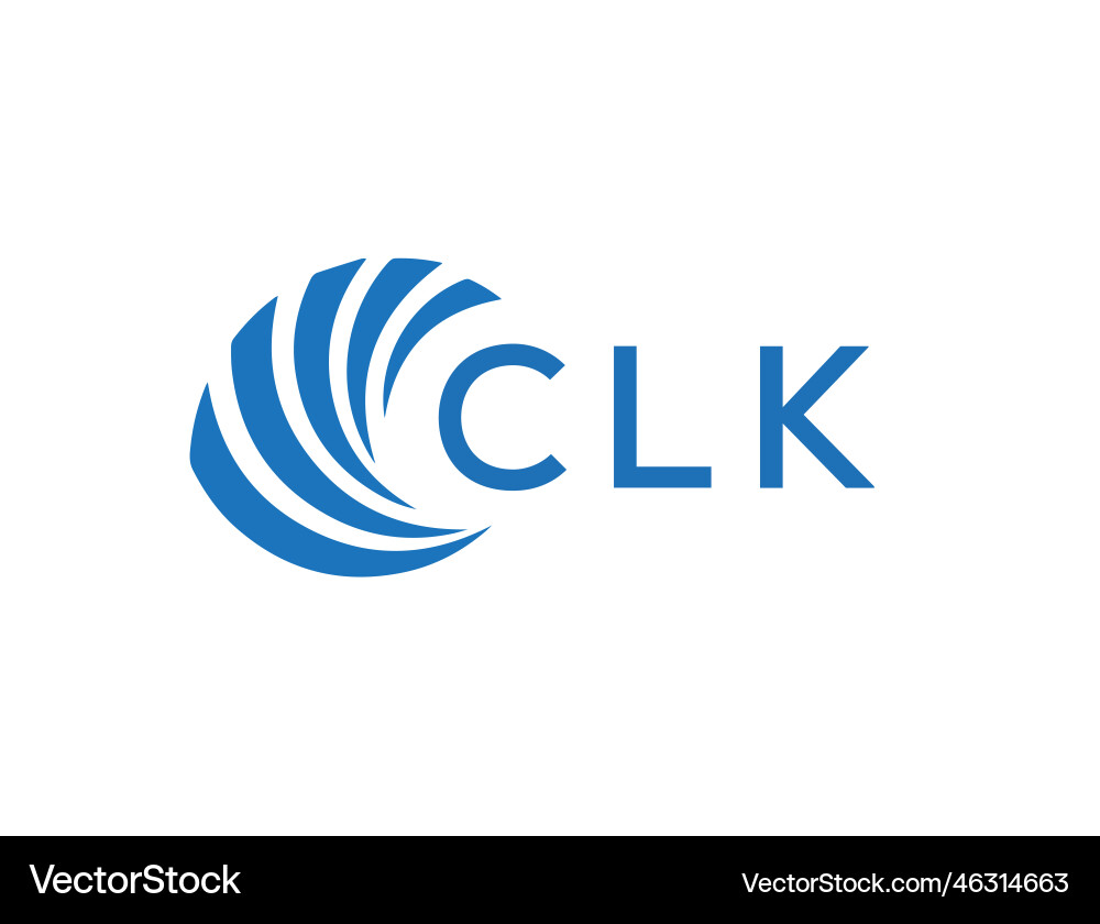 Clk abstract business growth logo design on white Vector Image