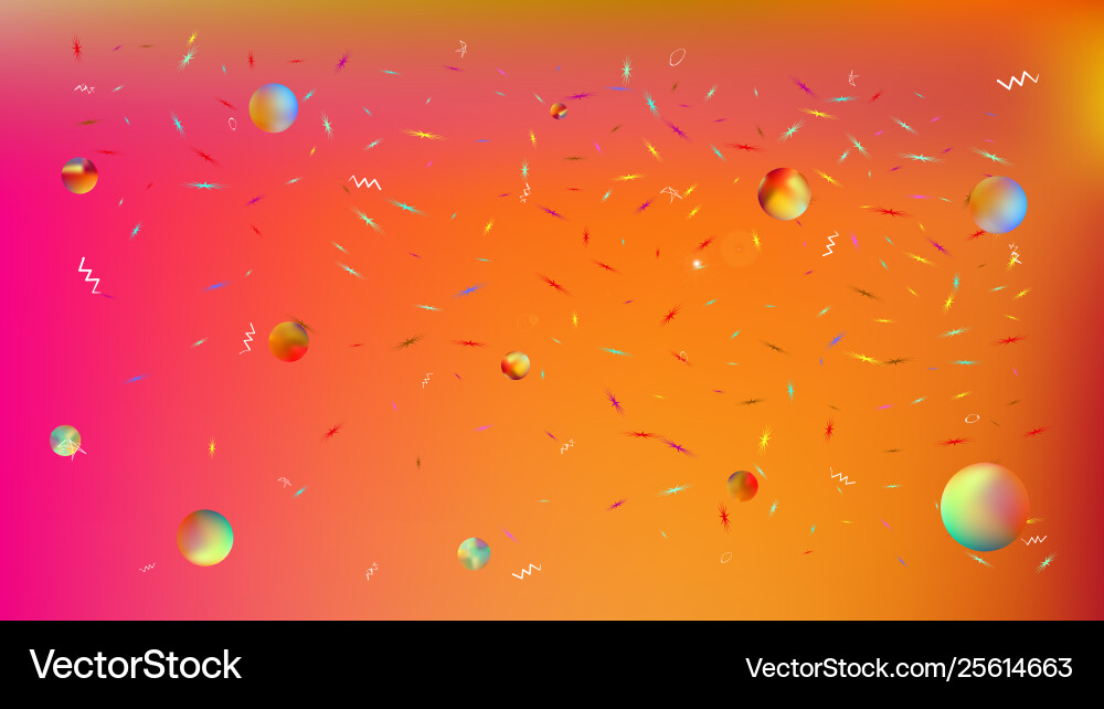 Funny abstract space background picture colorful Vector Image