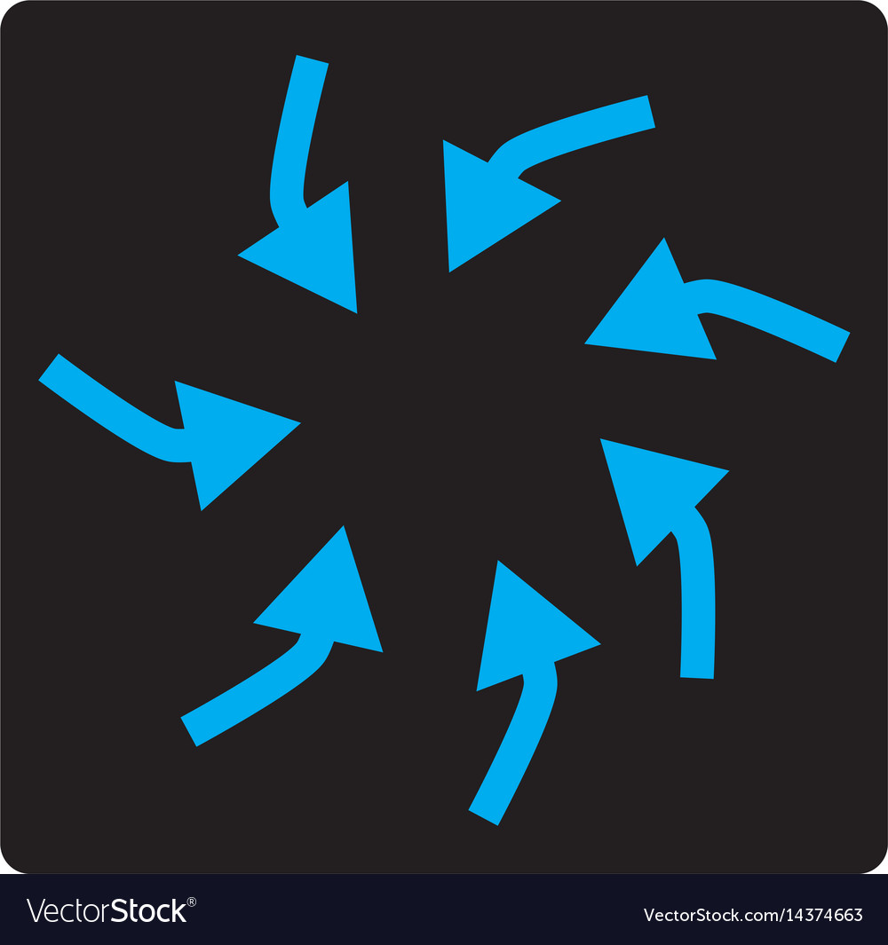 Swirl Arrows Interface Toolbar Button Royalty Free Vector 