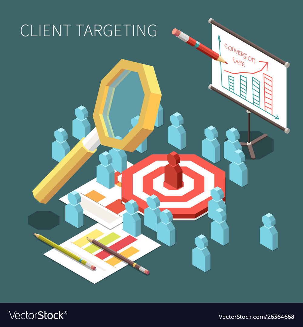 Conversion rate optimization concept Royalty Free Vector