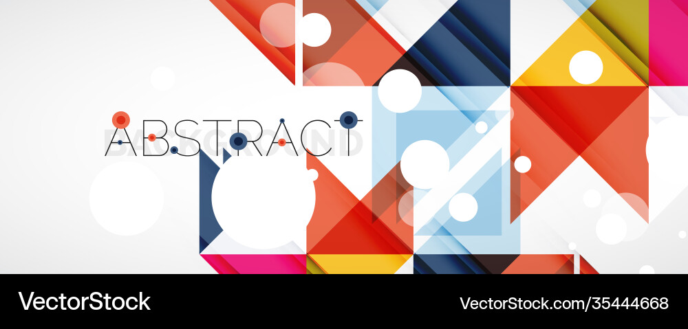 Geometric abstract background techno color Vector Image