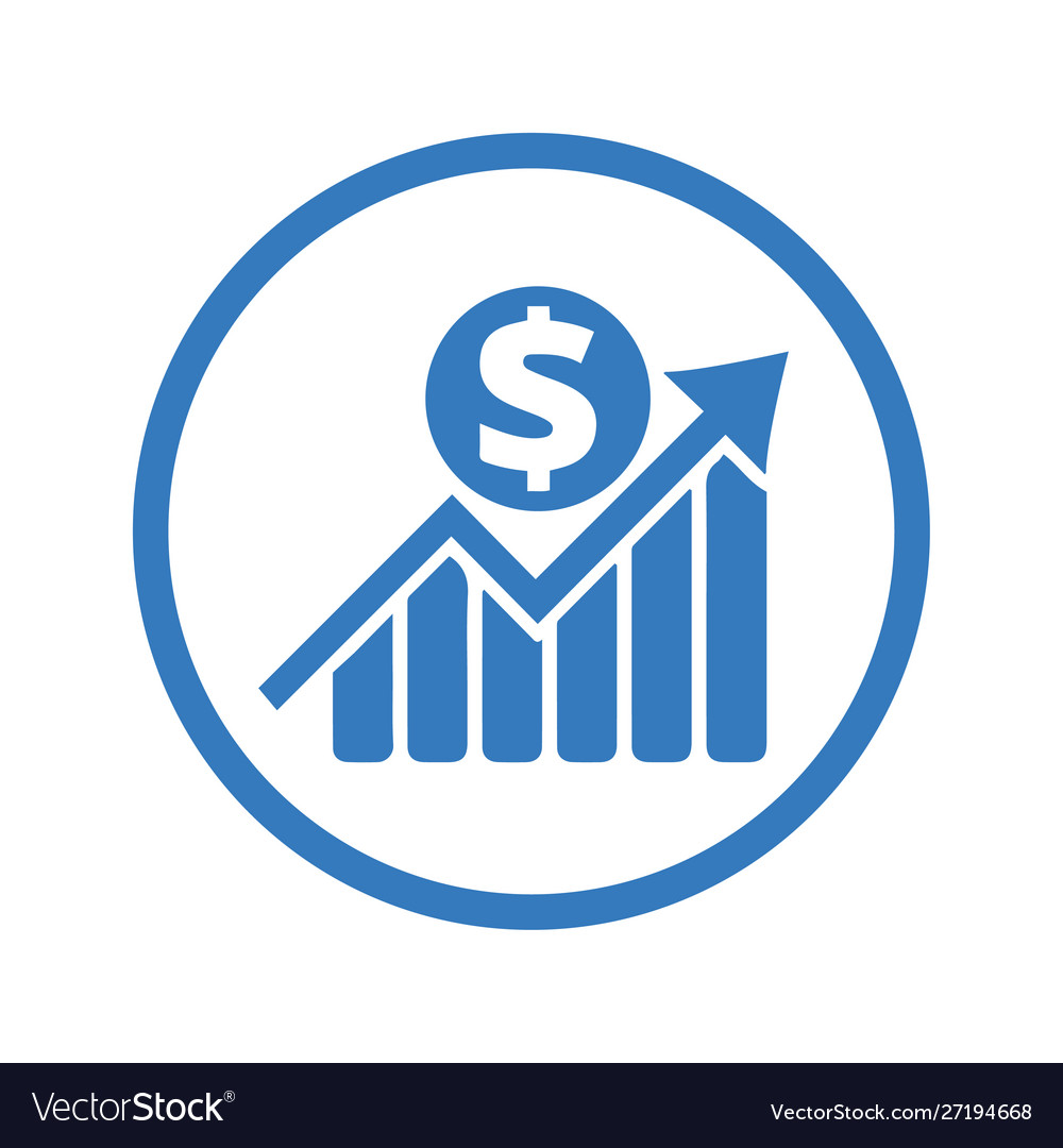 Sales growth chart icon Royalty Free Vector Image Sales growth chart icon Royalty Free Vector Image