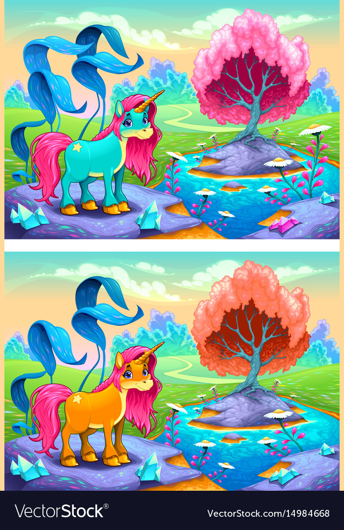 Spot the differences Royalty Free Vector Image