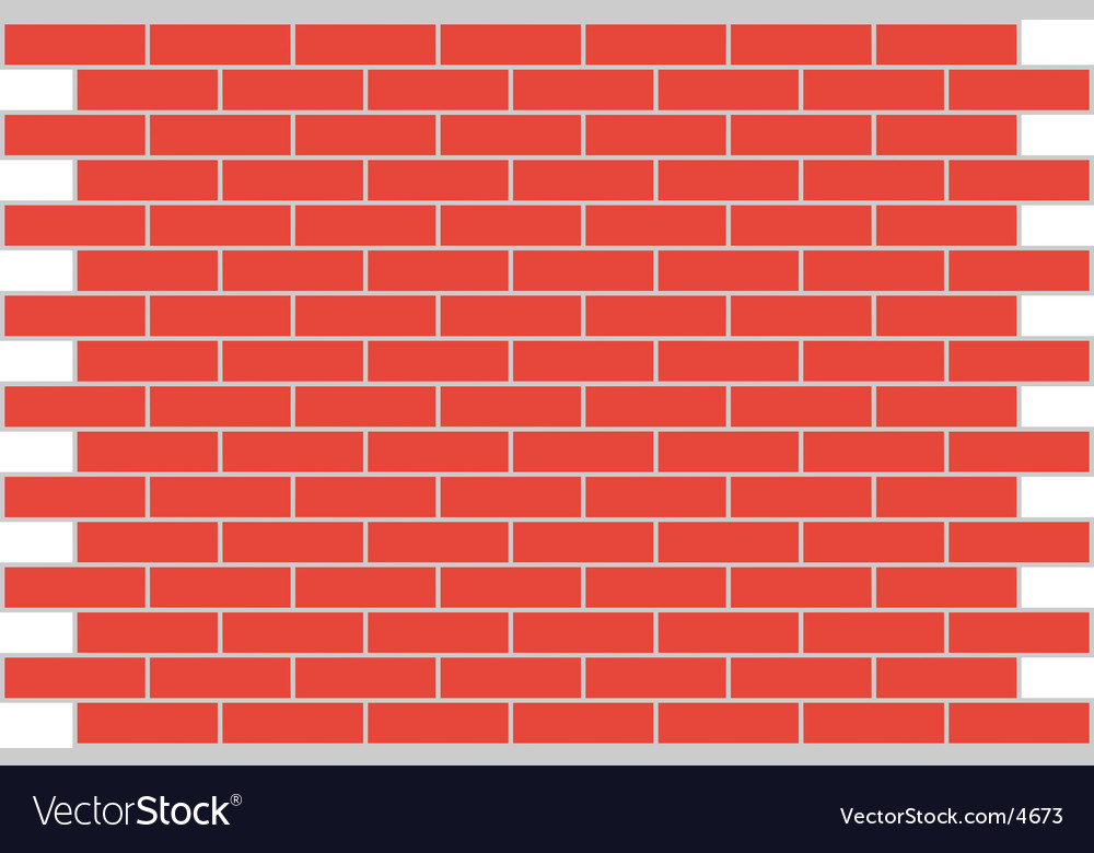 Brick wall Royalty Free Vector Image - VectorStock